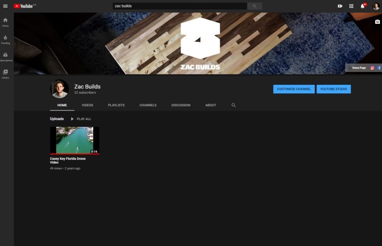 My First YouTube Video and The Launch of My Channel - Zac Builds